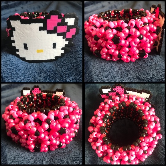 KandiKraverCreations | Jewelry | Hello Kitty Kandi Cuff | Poshmark